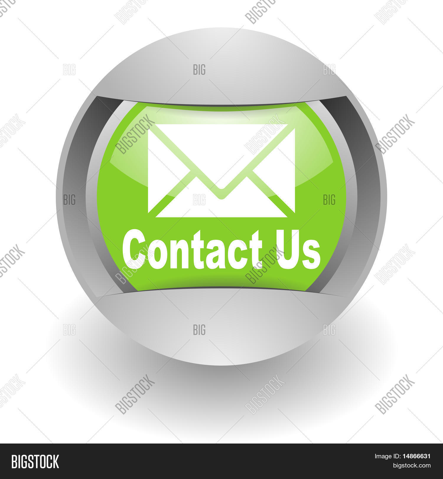 Contact Us Steel Green Image & Photo (Free Trial) | Bigstock