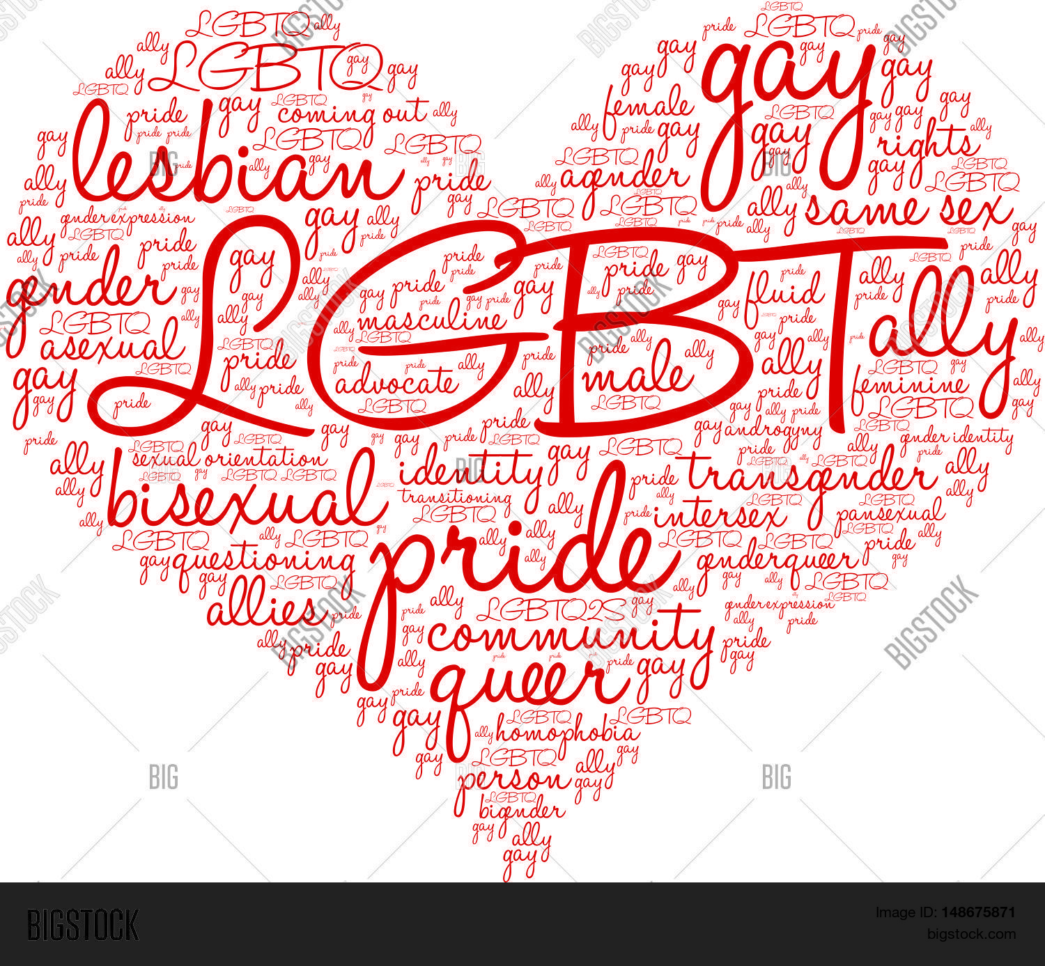 Lgbt Word Cloud Vector & Photo (Free Trial) | Bigstock