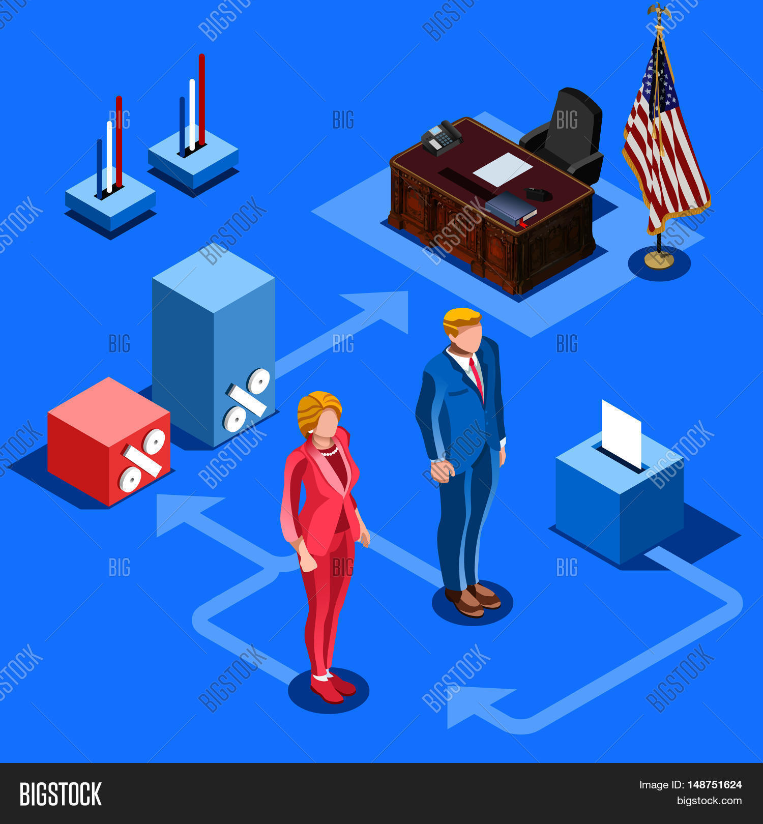 Election Infographic. Vector & Photo (Free Trial) | Bigstock