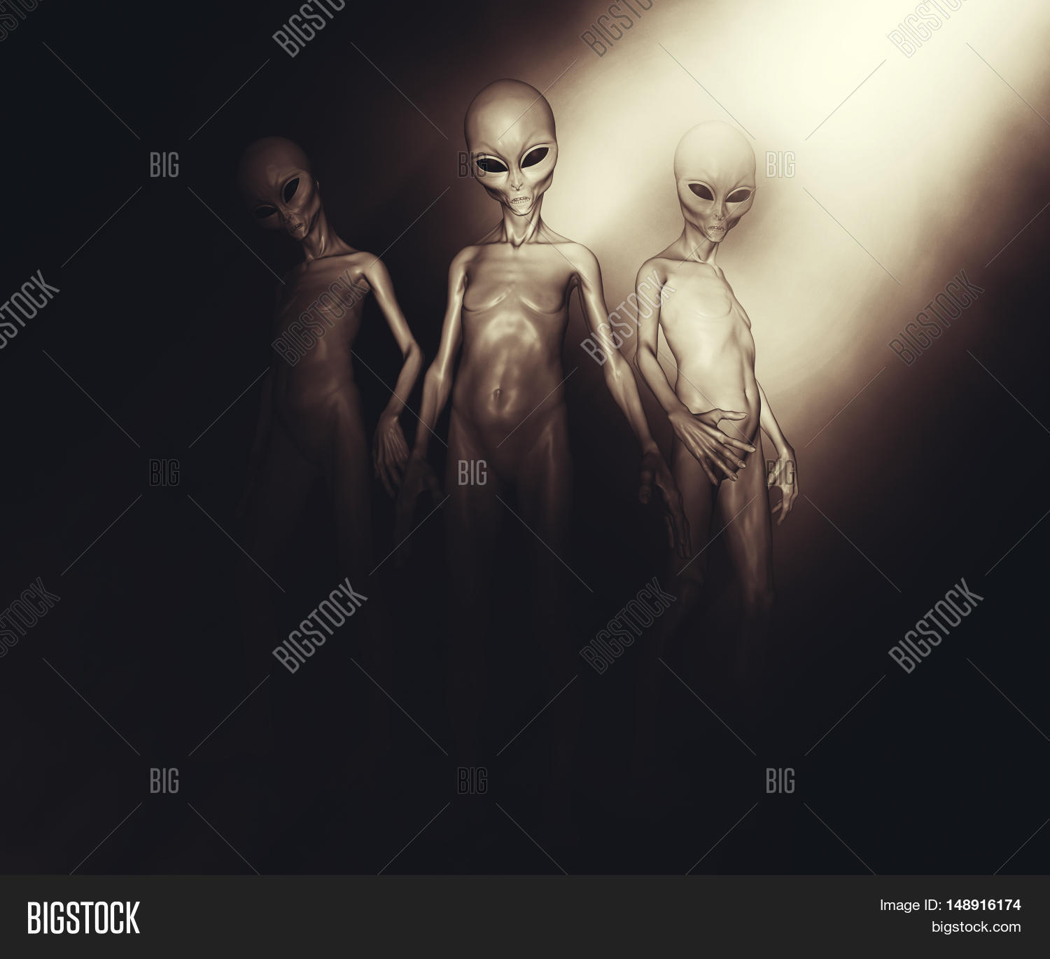 3D Render Group Aliens Image & Photo (Free Trial) | Bigstock