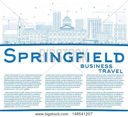 Outline Springfield Vector & Photo (Free Trial) | Bigstock