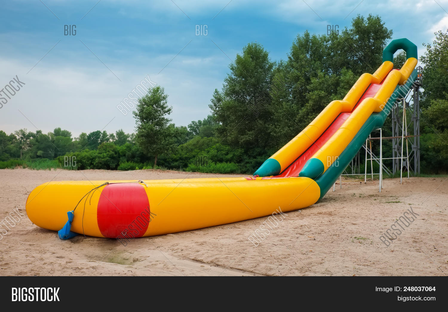 Inflatable Water Slide Image & Photo (Free Trial) | Bigstock