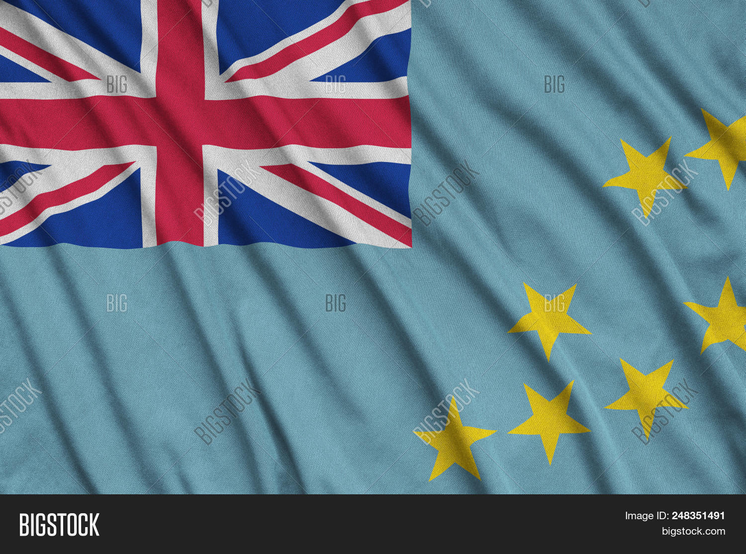 Tuvalu Flag Depicted Image & Photo (Free Trial) | Bigstock