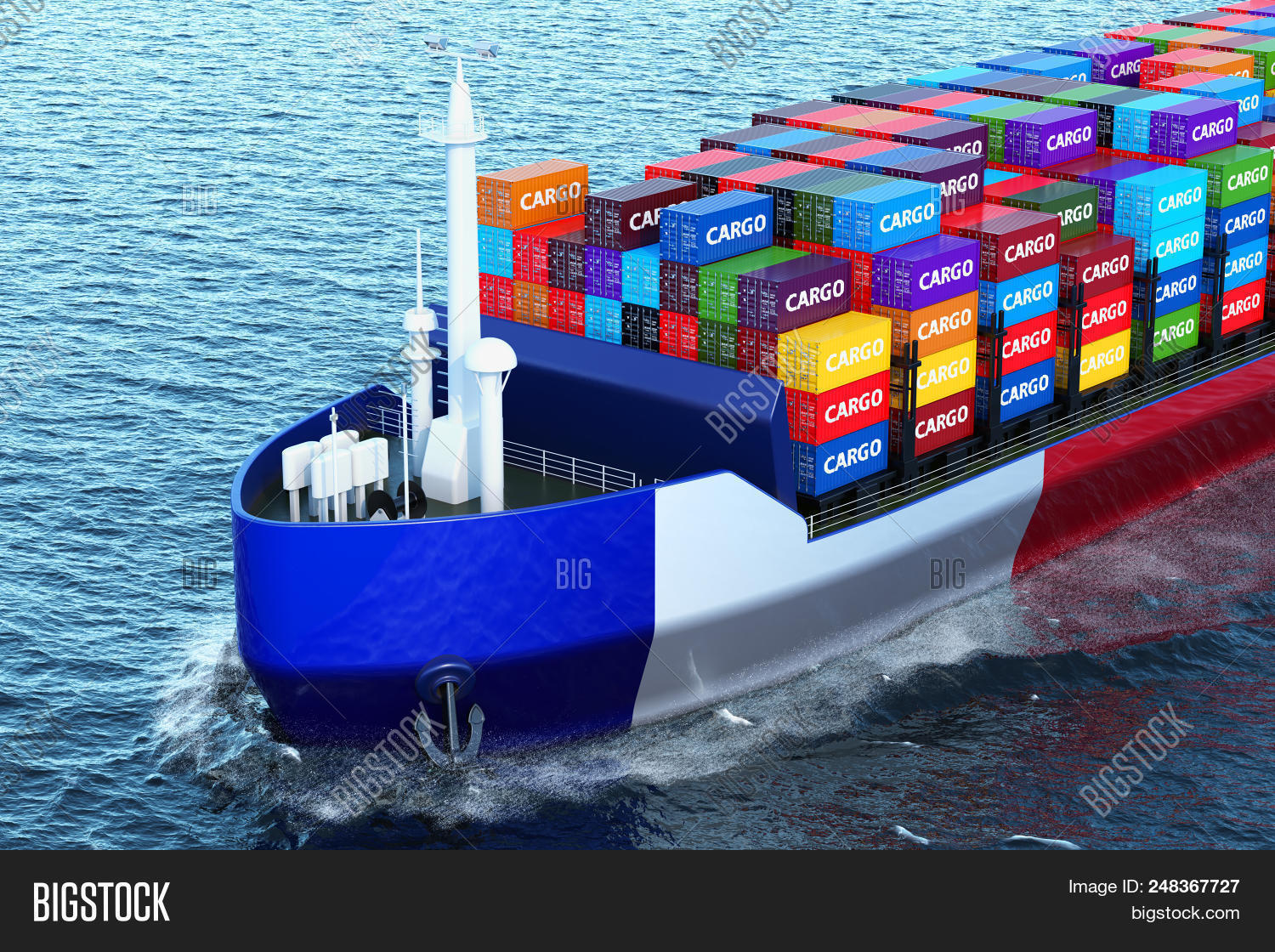 French Freighter Ship Image & Photo (Free Trial) | Bigstock