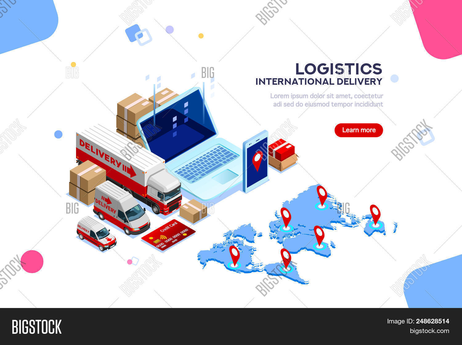 Distribution, Global Vector & Photo (Free Trial) | Bigstock