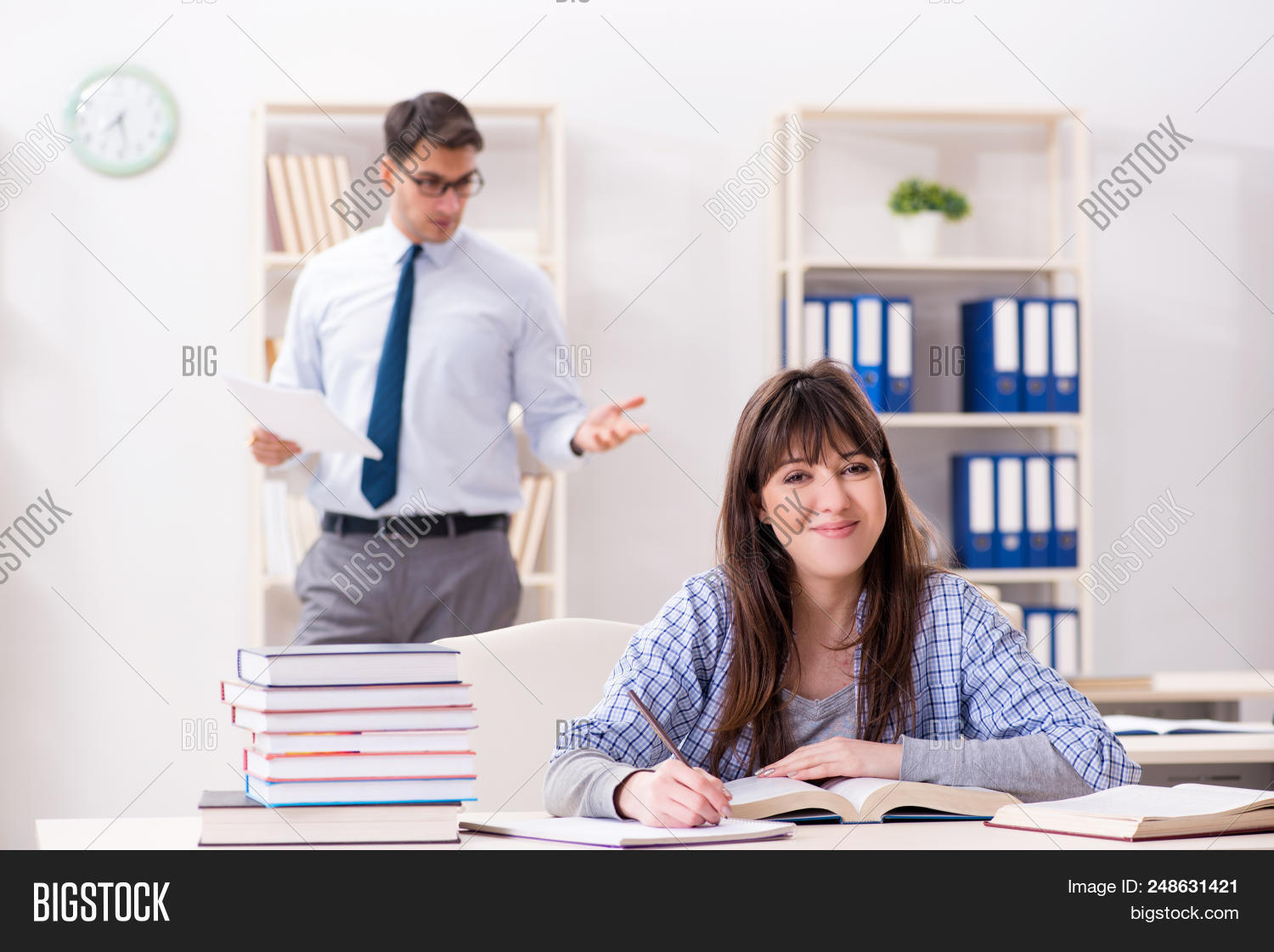 Male Lecturer Giving Image & Photo (Free Trial) | Bigstock