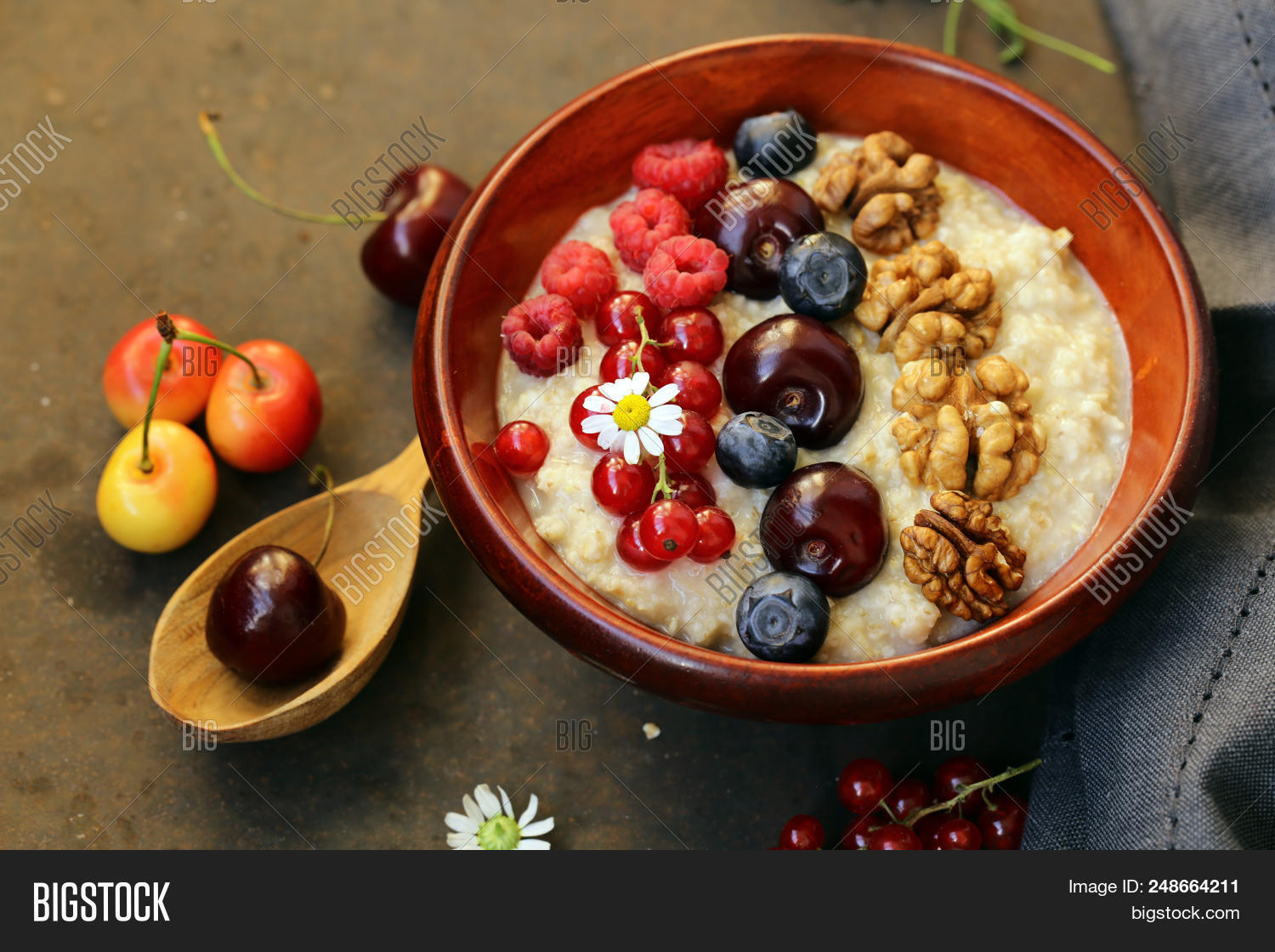 Oat Porridge Berries Image & Photo (Free Trial) | Bigstock