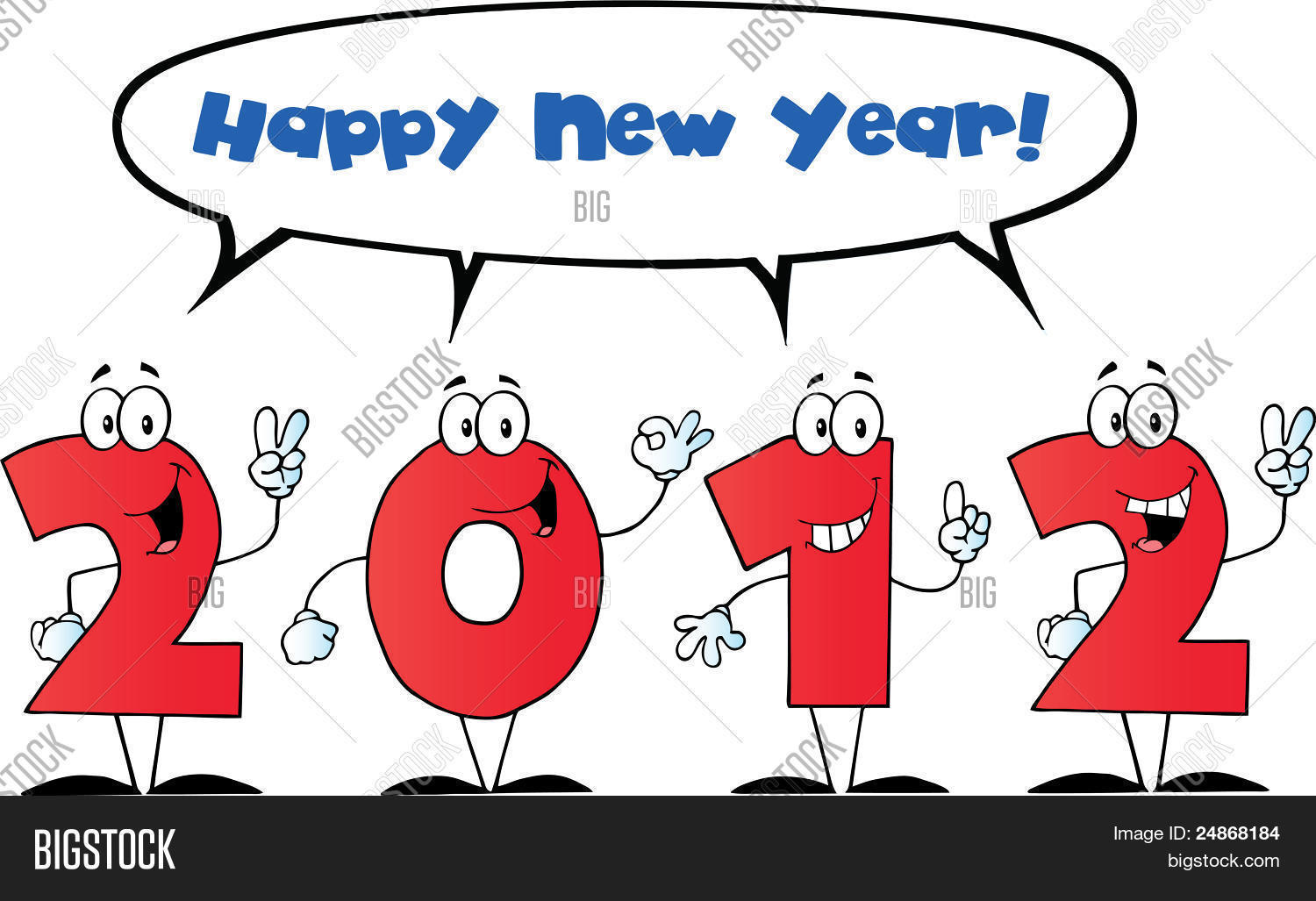 2012 New Year Numbers Image & Photo (Free Trial) | Bigstock