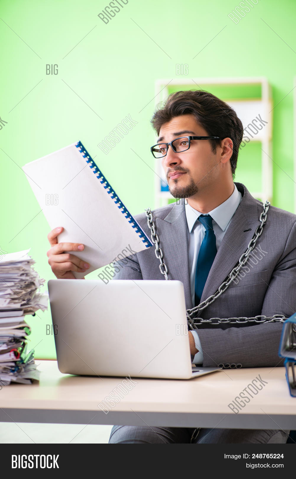 Employee Chained His Image & Photo (Free Trial) | Bigstock