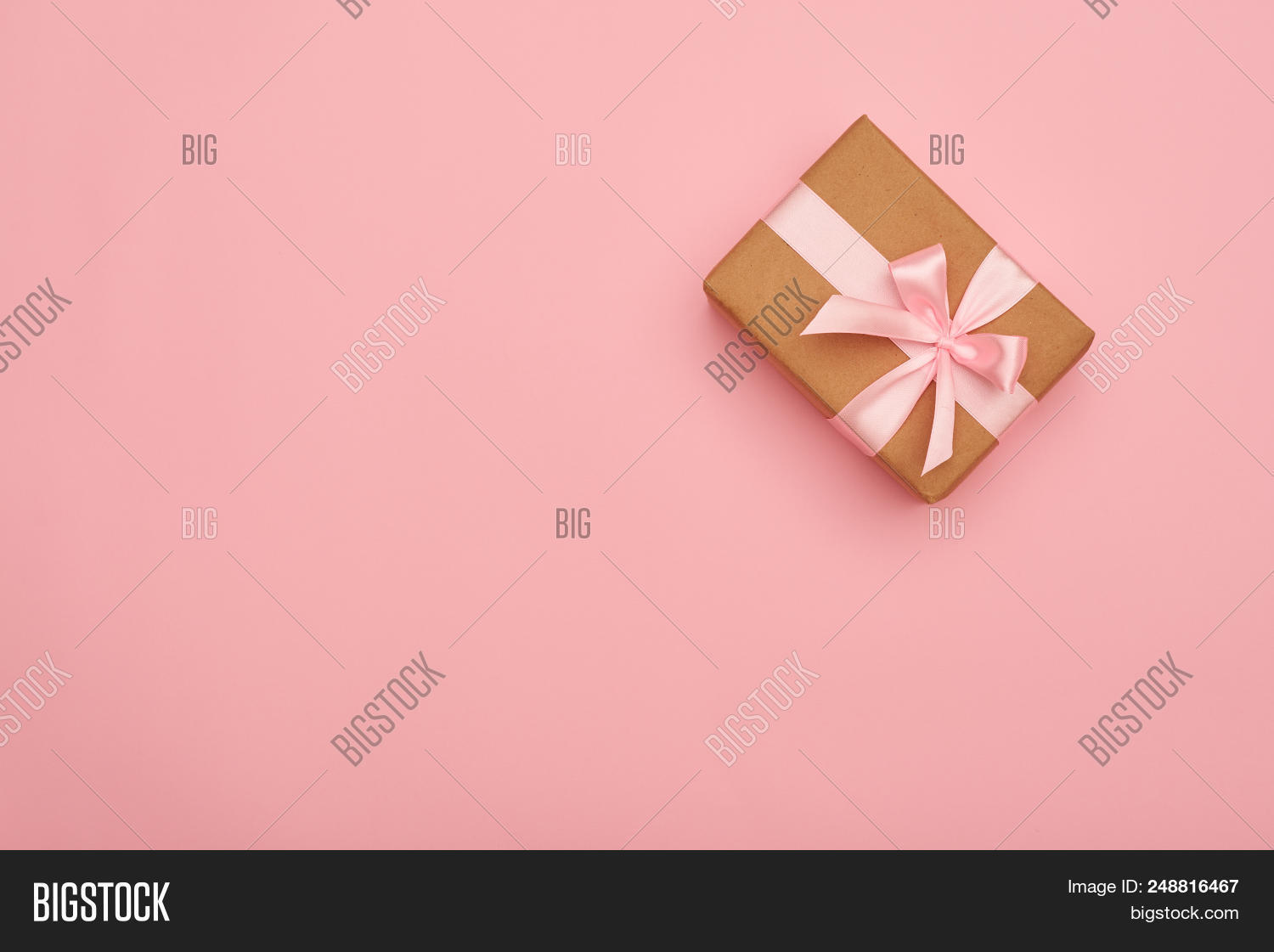 Gift Box Pink Bow Image & Photo (Free Trial) | Bigstock