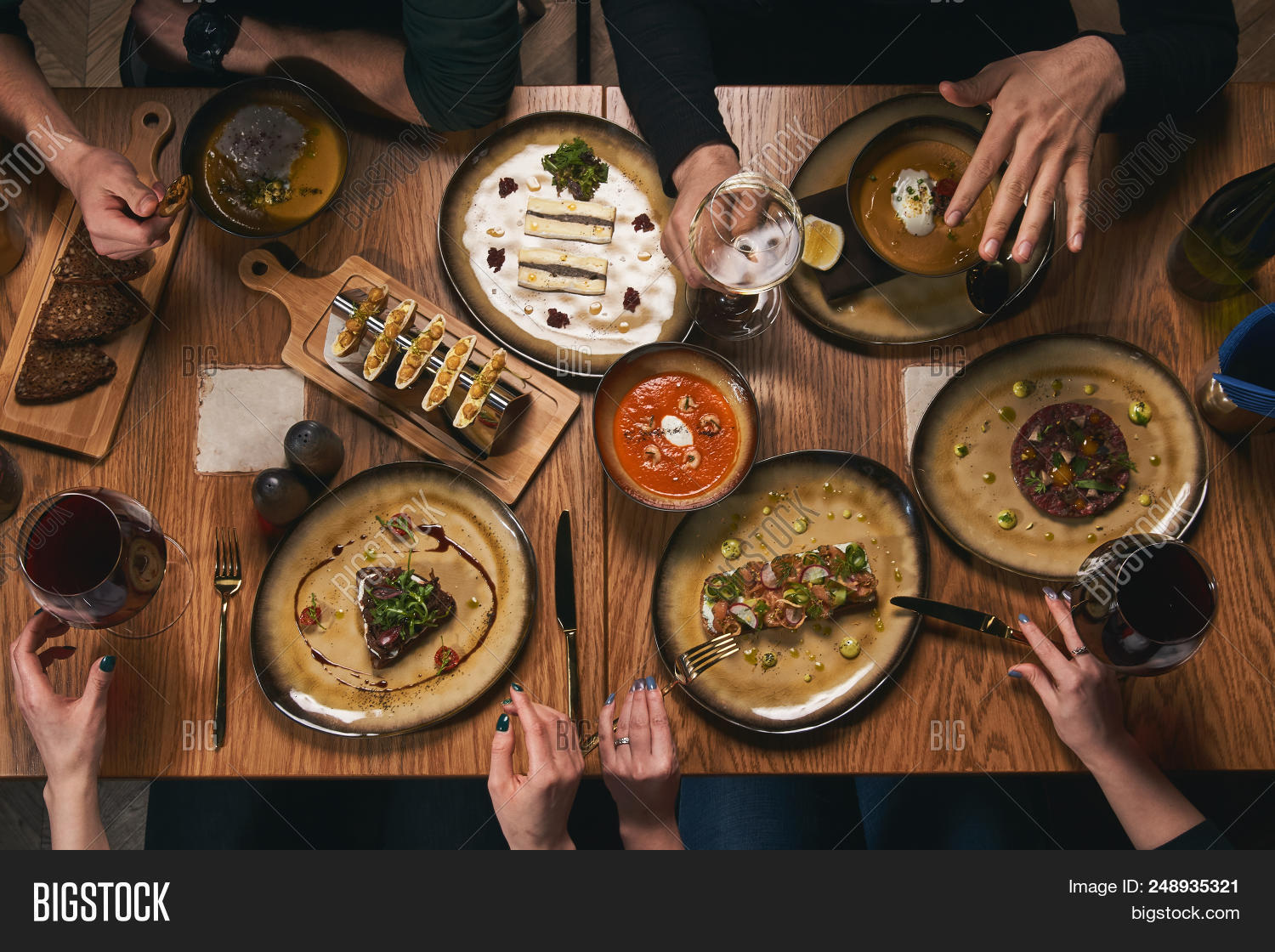 Table Food, View Above Image & Photo (Free Trial) | Bigstock