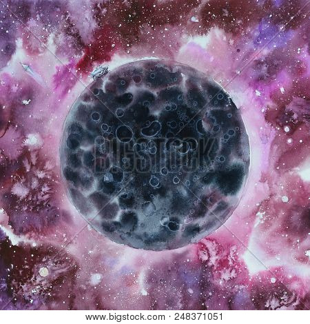 Abstract Painting Moon Image & Photo (Free Trial) | Bigstock