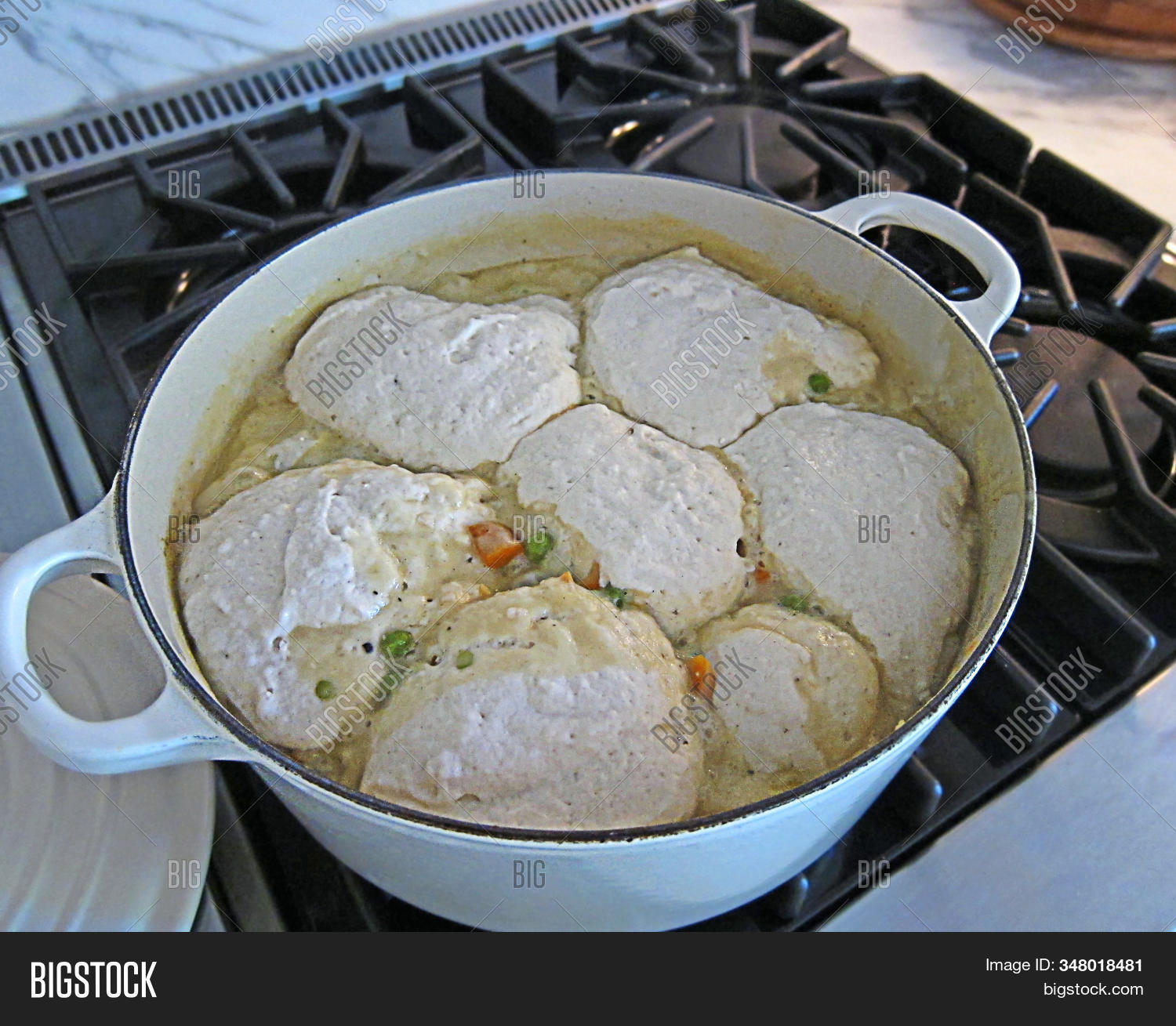 Pot Chicken Dumplings Image & Photo (Free Trial) | Bigstock