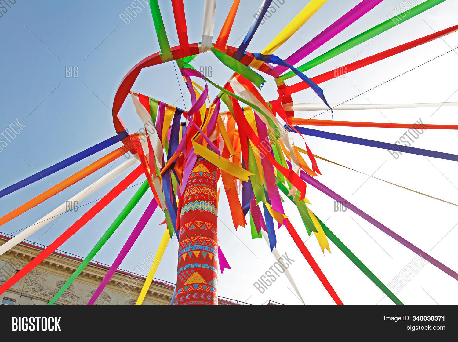 Festive Wooden Pole Image & Photo (Free Trial) | Bigstock