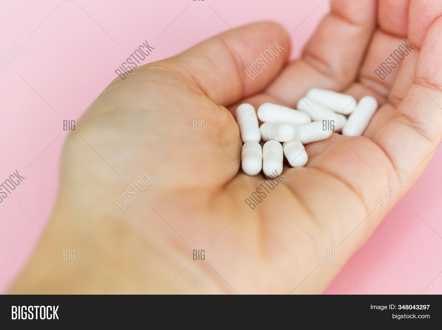 Capsules Medicine Hand Image & Photo (Free Trial) | Bigstock