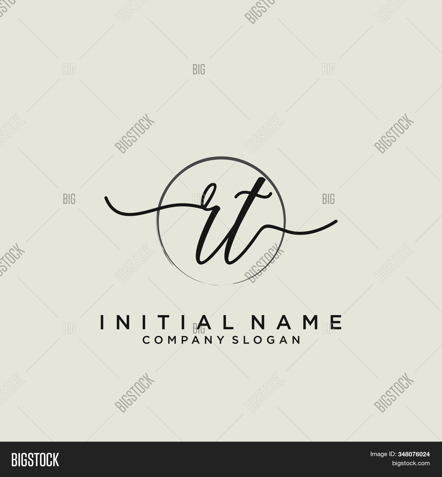 Rt Initial Vector & Photo (Free Trial) | Bigstock