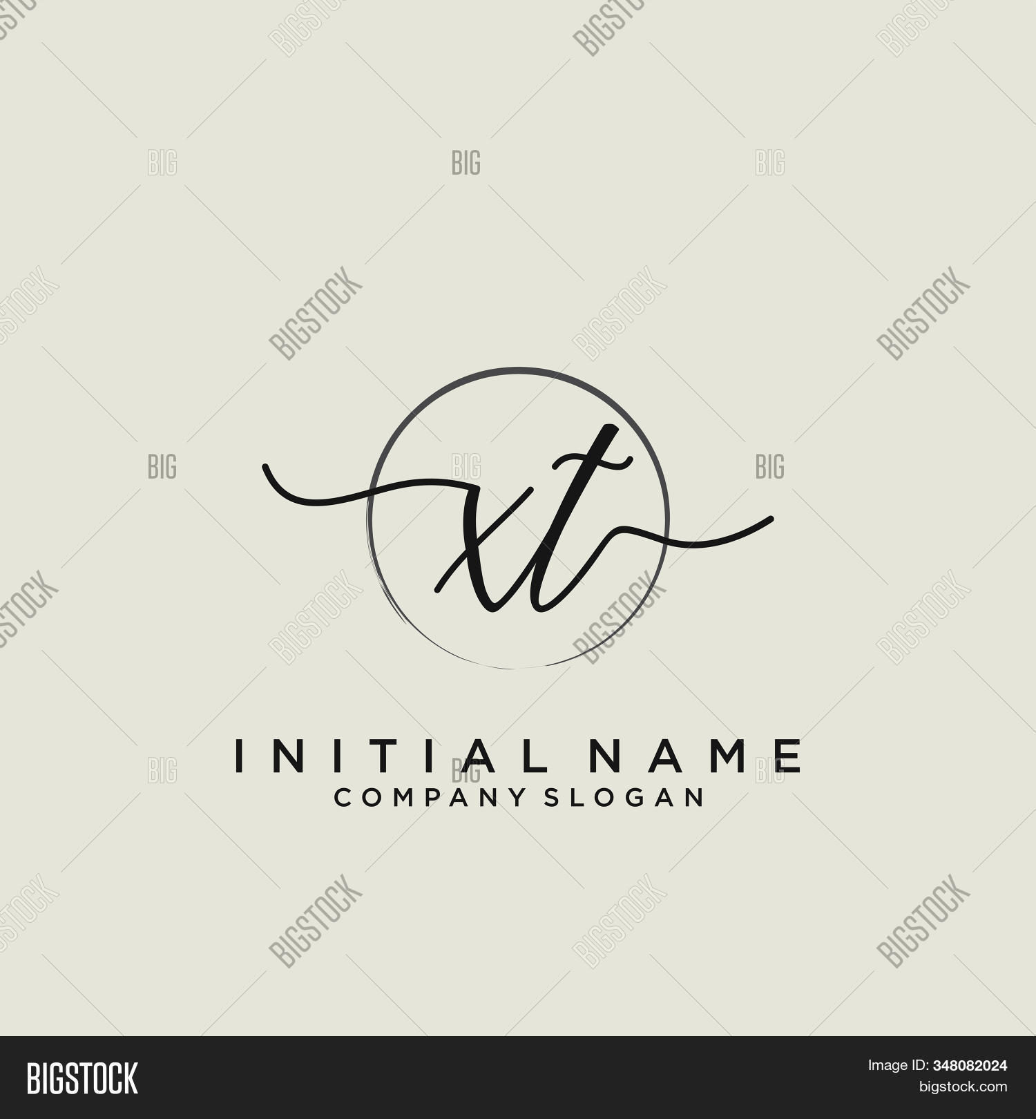 Xt Initial Vector & Photo (Free Trial) | Bigstock