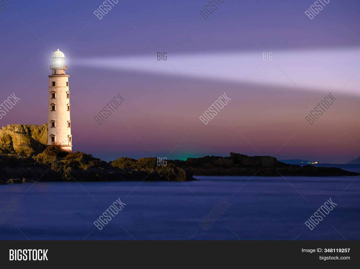 Lighthouse On Sea Image & Photo (Free Trial) | Bigstock