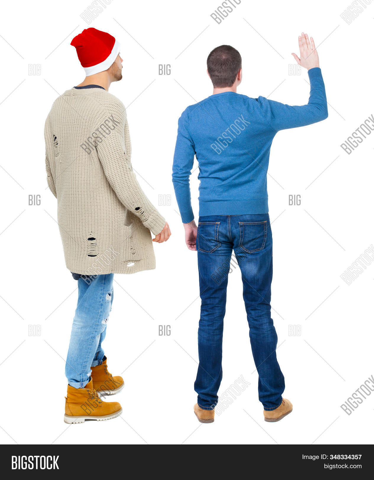 Back View Two Man Image & Photo (Free Trial) | Bigstock