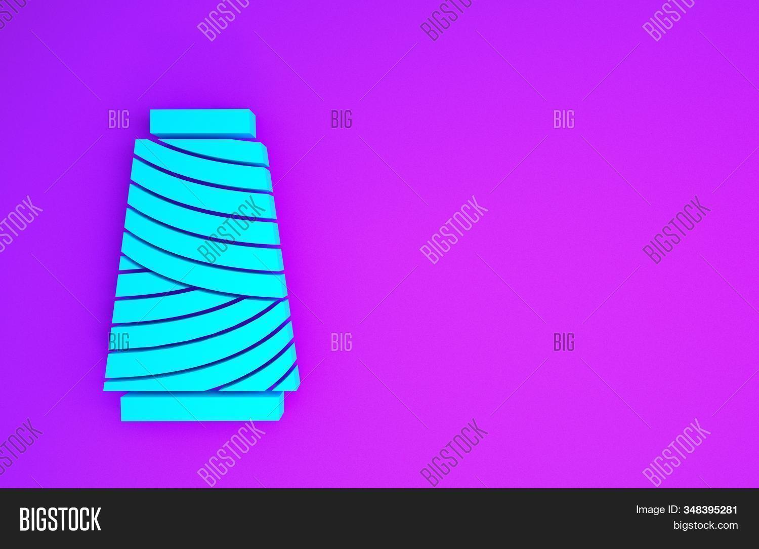 Blue Sewing Thread On Image & Photo (Free Trial) | Bigstock
