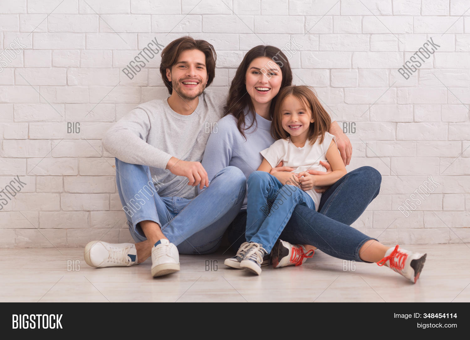 Happy Family Three Image & Photo (Free Trial) | Bigstock