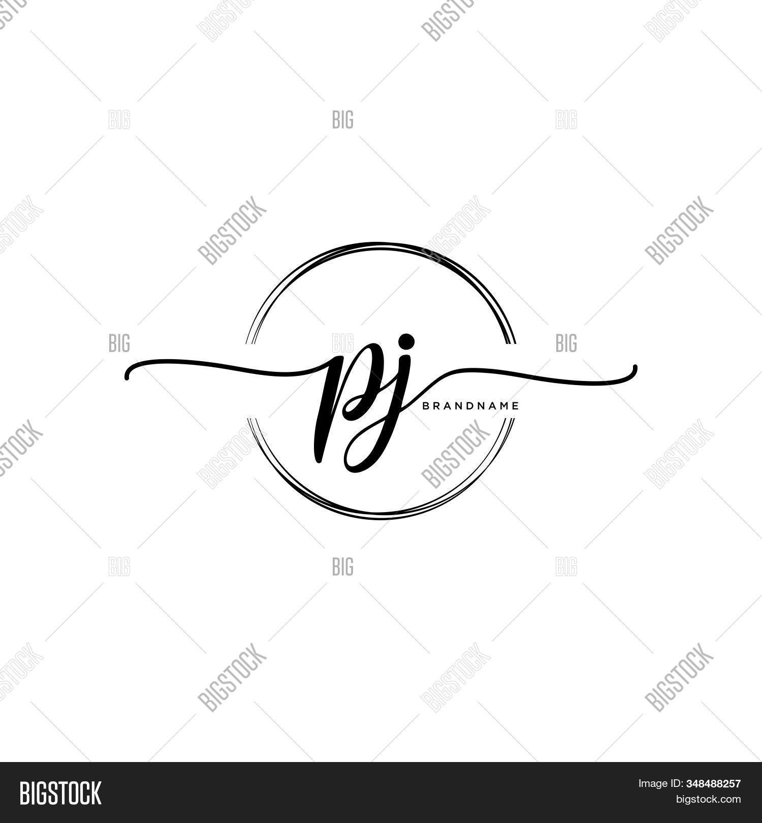 Pj Initial Vector & Photo (Free Trial) | Bigstock
