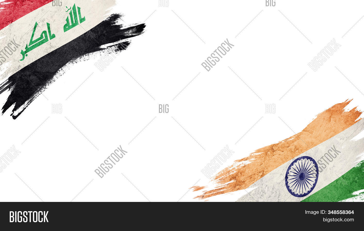 Flags Iraq India On Image & Photo (Free Trial) | Bigstock