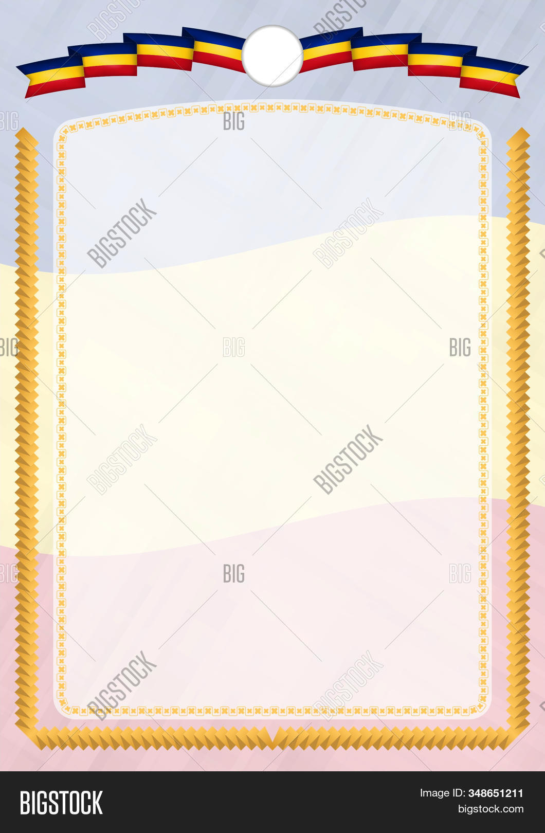 Border Made Romania Vector & Photo (Free Trial) | Bigstock