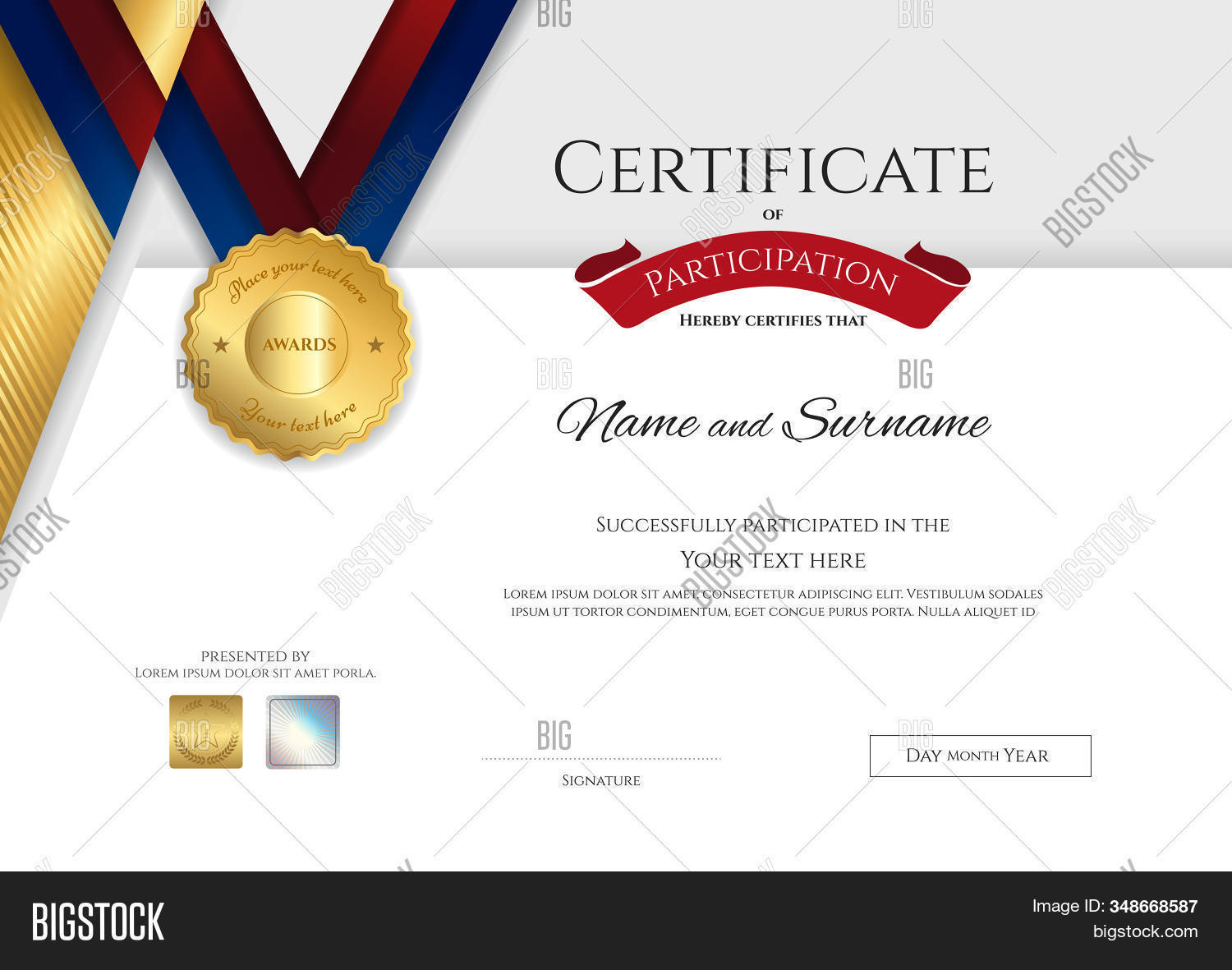 Certificate Of Participation Border