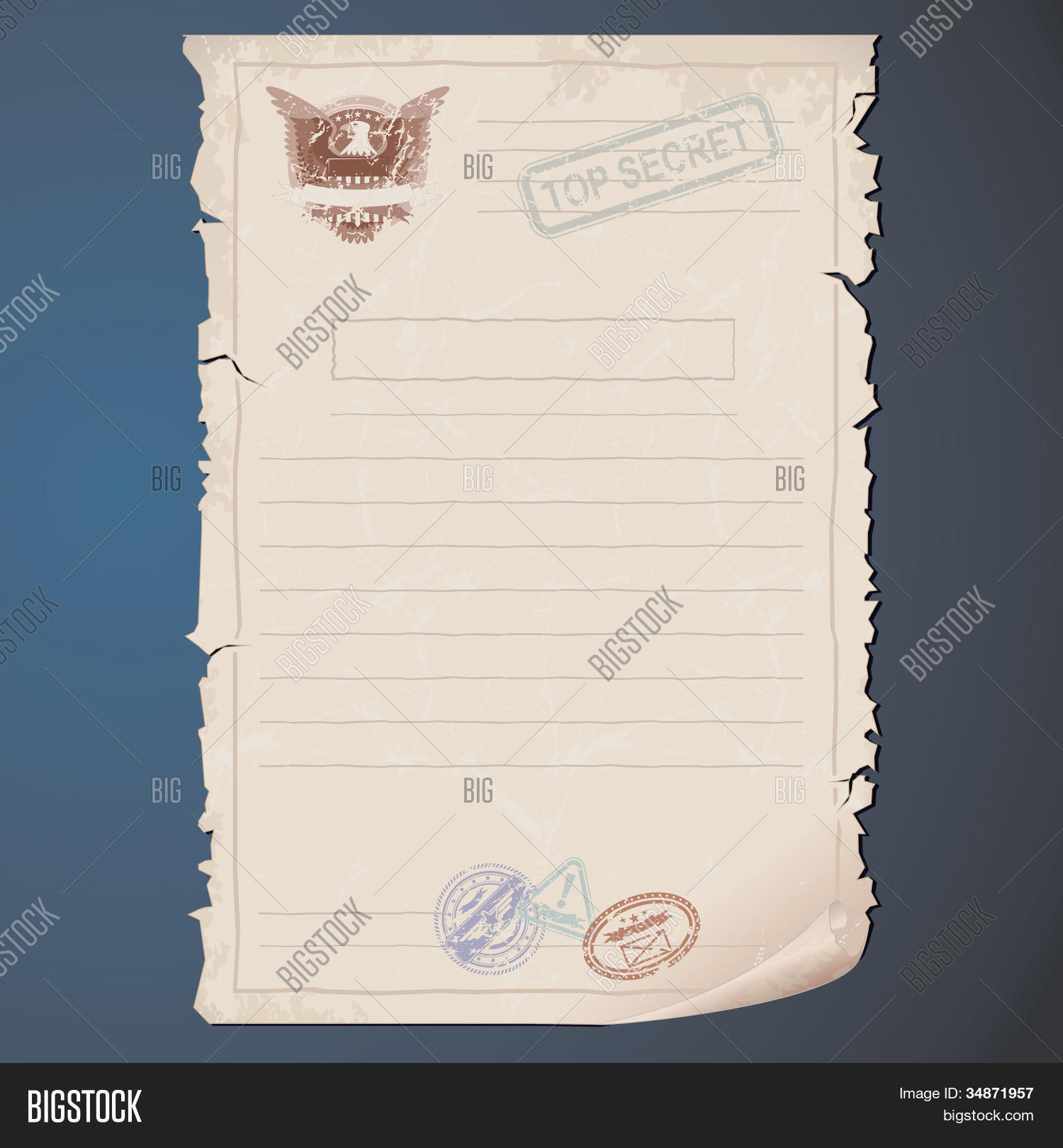 Blank Top Secret Image & Photo (Free Trial) | Bigstock