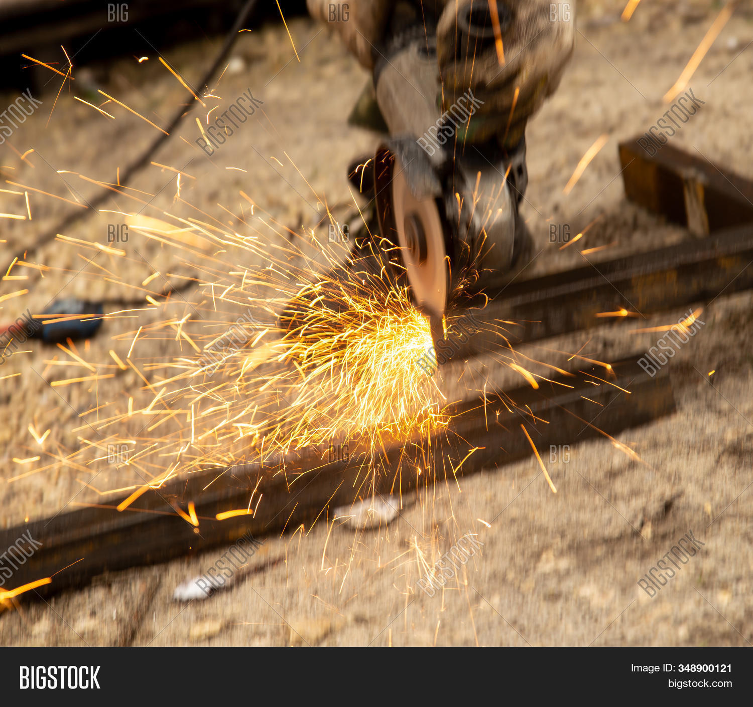 Sparks Sawing Metal Image & Photo (Free Trial) | Bigstock
