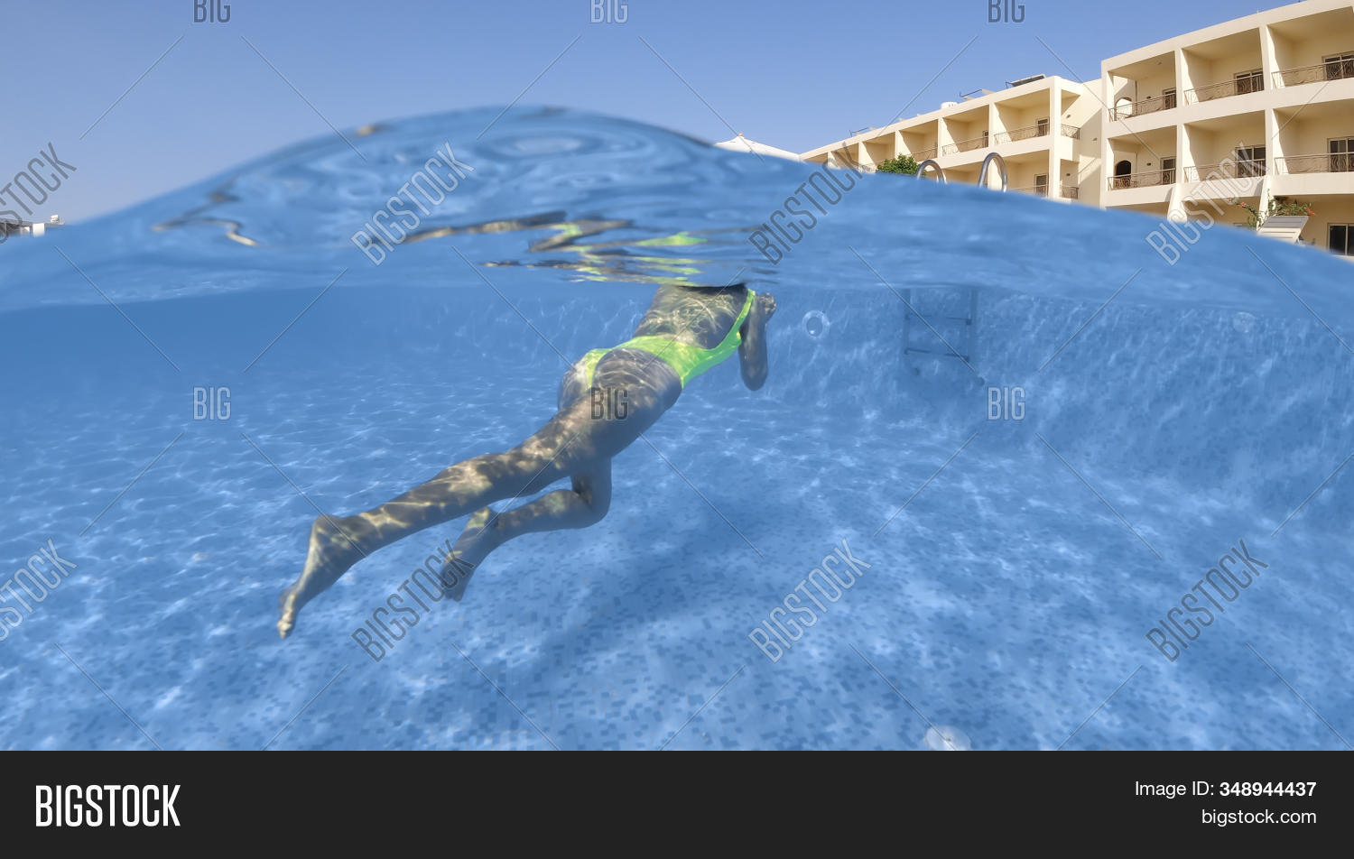 Girl Yellow Swimsuit Image & Photo (Free Trial) | Bigstock