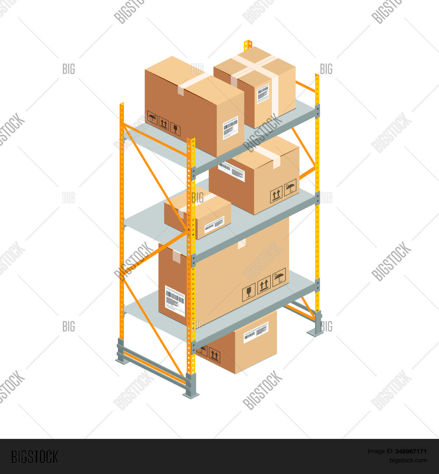 Isometric Warehouse Vector & Photo (Free Trial) | Bigstock