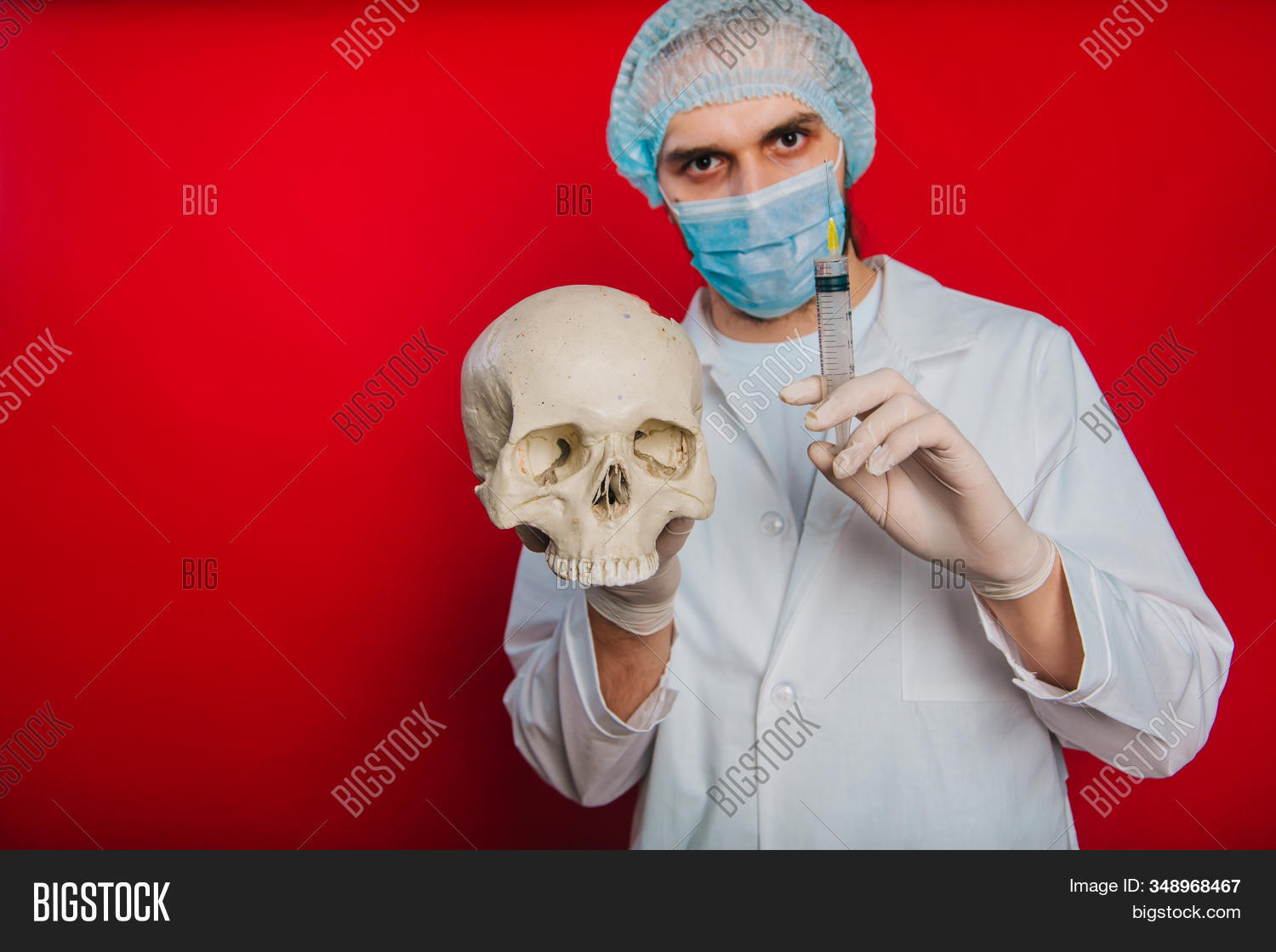 Doctor Holds Skull Image & Photo (Free Trial) | Bigstock