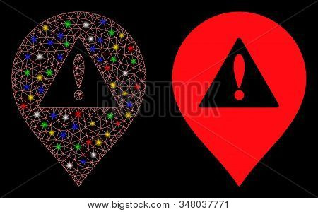 Flare Mesh Danger Map Vector & Photo (Free Trial) | Bigstock