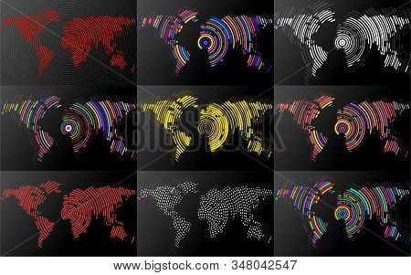 Set Abstract World Vector & Photo (Free Trial) | Bigstock