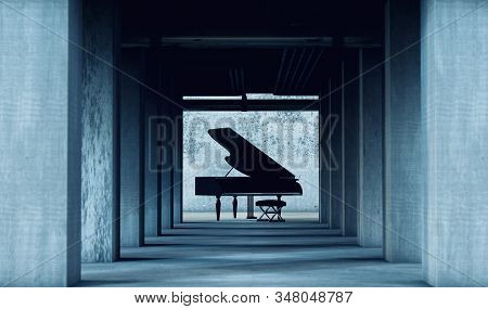 Grand Piano Cement Image & Photo (Free Trial) | Bigstock