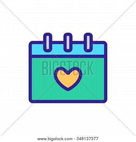 Calendar Heart Icon Vector & Photo (Free Trial) | Bigstock