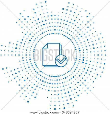 Blue Line Document Vector & Photo (Free Trial) | Bigstock