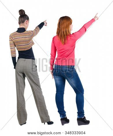 Back View Two Pointing Image & Photo (Free Trial) | Bigstock