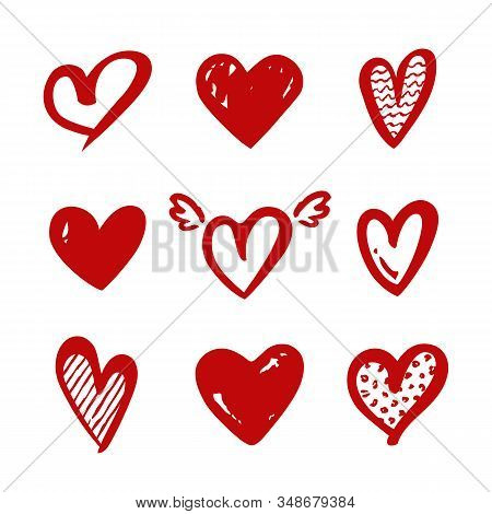 Hand Drawn Heart Shape Vector Design Images, Illustrations & Vectors ...