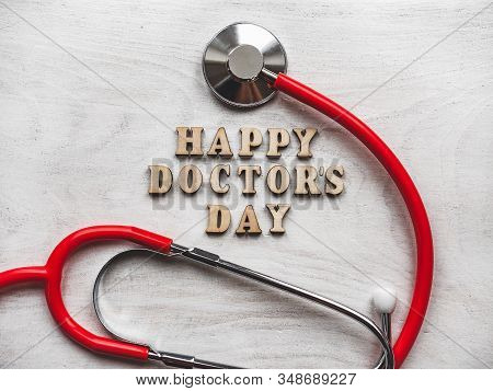 Happy Doctors Day. Beautiful greeting card. Isolated background image ...