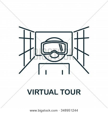 Virtual Tour Icon Vector & Photo (Free Trial) | Bigstock
