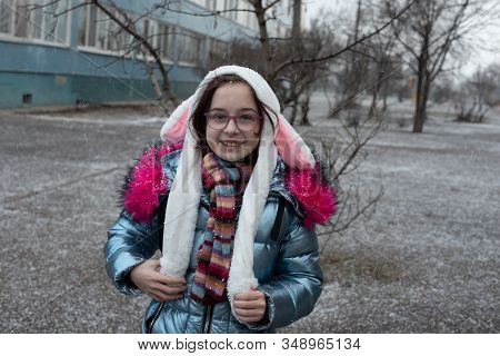 Cute Little Girl Hood Image & Photo (Free Trial) | Bigstock