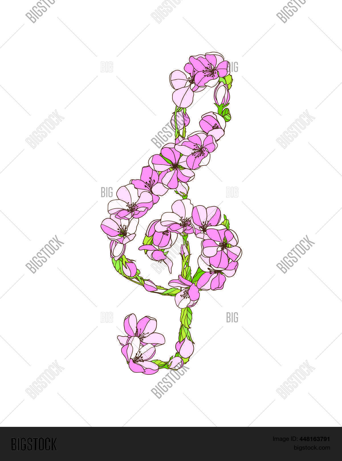 Vector Treble Clef Vector & Photo (Free Trial) | Bigstock