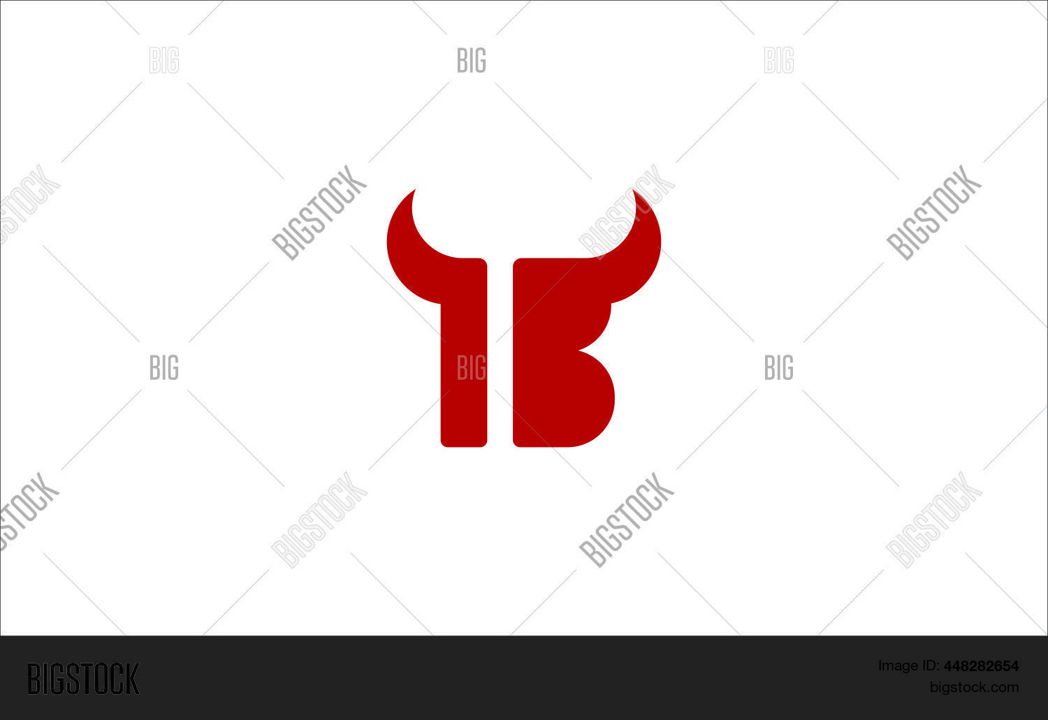 Letter B Bull Logo Vector & Photo (Free Trial) | Bigstock