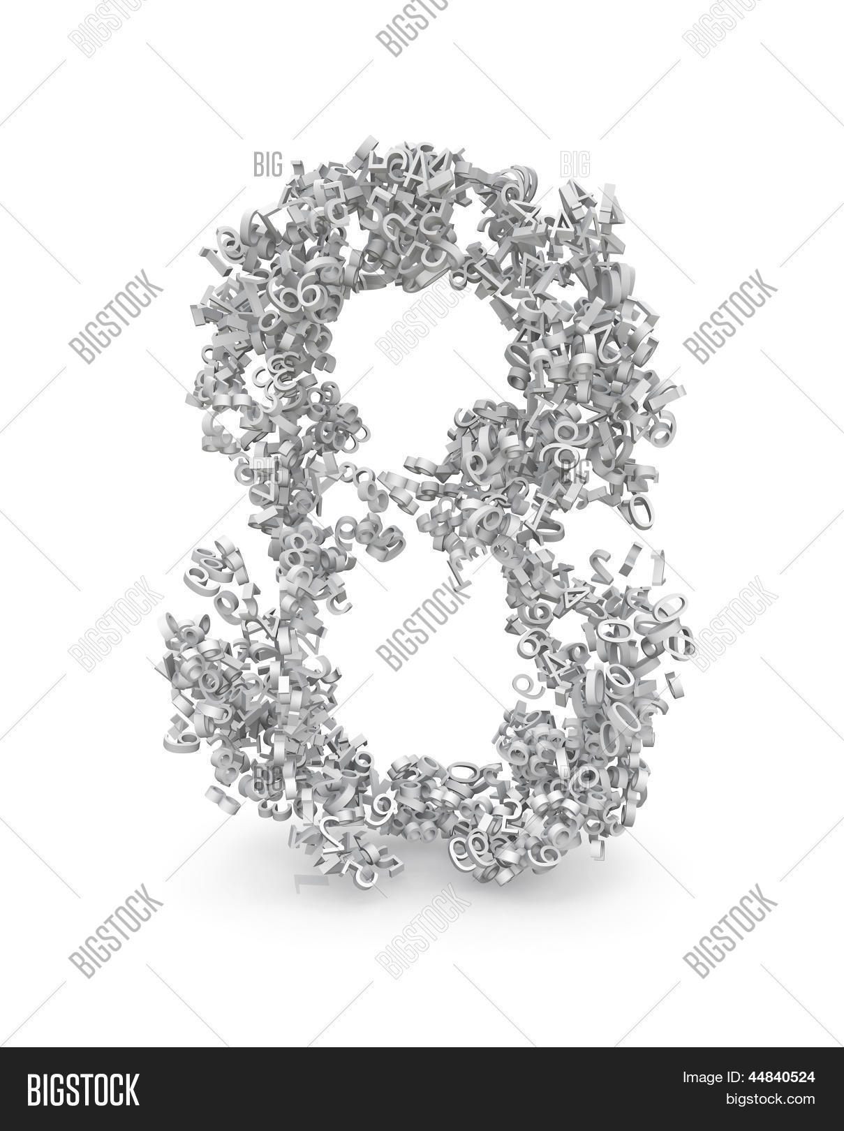 Shape Number 8 Made 3D Image & Photo (Free Trial) | Bigstock