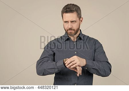 Checking His Watch. Image & Photo (Free Trial) | Bigstock