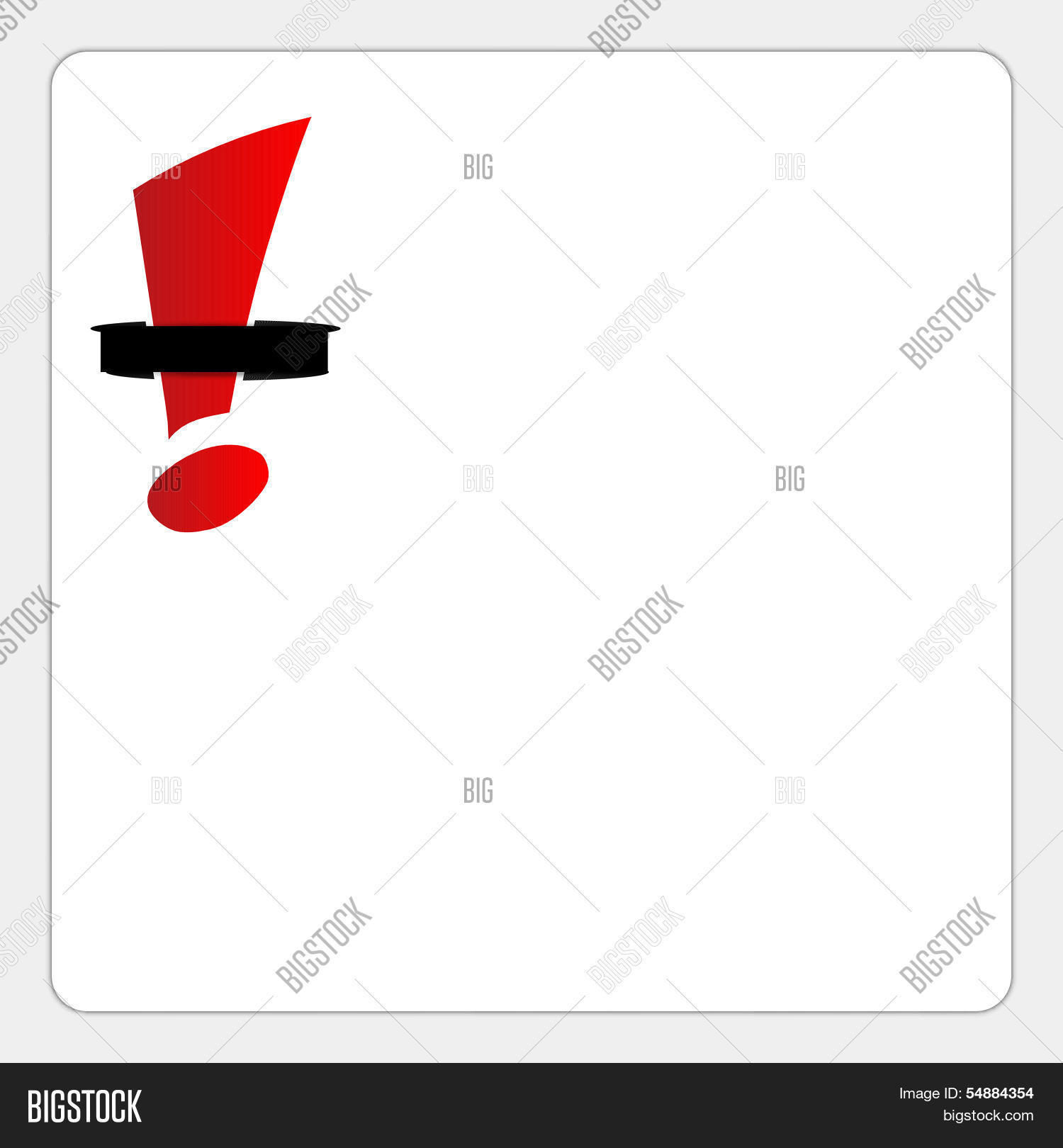 Text Box Exclamation Vector & Photo (Free Trial) | Bigstock