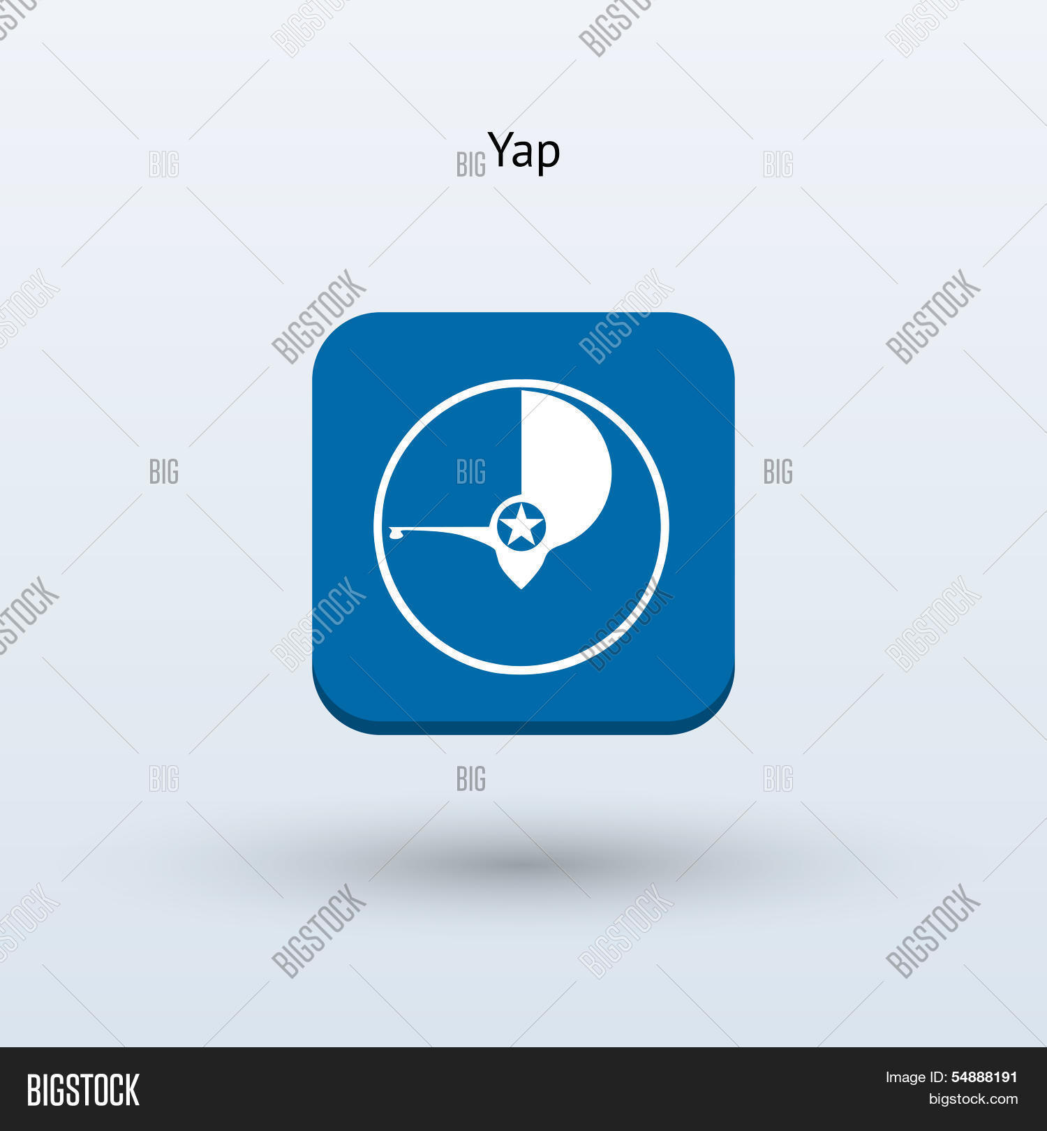 Yap Flag Icon Vector & Photo (Free Trial) | Bigstock